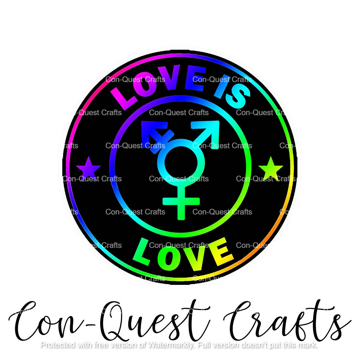 Trans Symbols Sticker – Flamingo Market